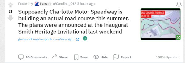 Charlotte Motor Speedway May Be Getting a Dedicated Road Course - The ...