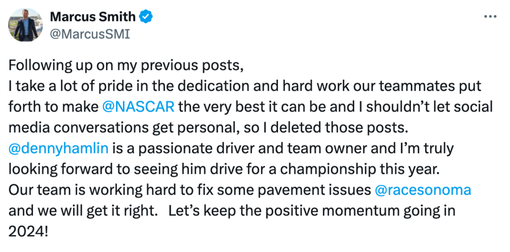 Denny Hamlin vs Marcus Smith: Fans React, Smith Issues a Statement ...