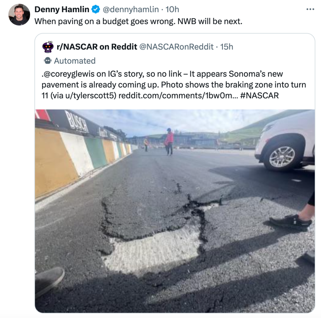 Denny Hamlin vs Marcus Smith: Fans React, Smith Issues a Statement ...