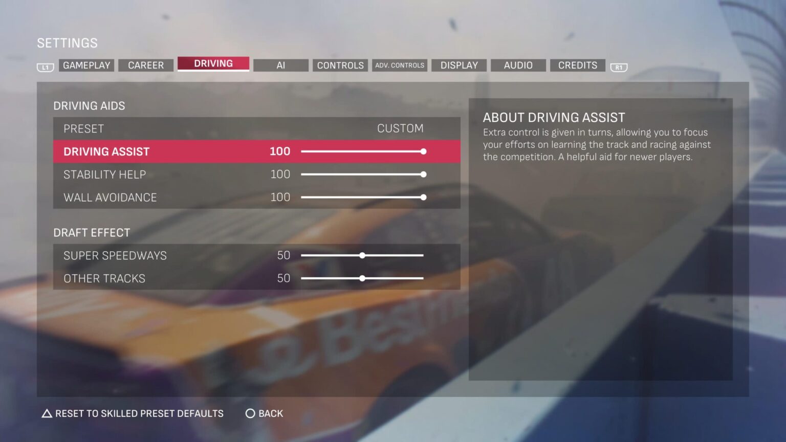 NASCAR 25 Guide for Understanding In-Game Settings – The Daily Downforce