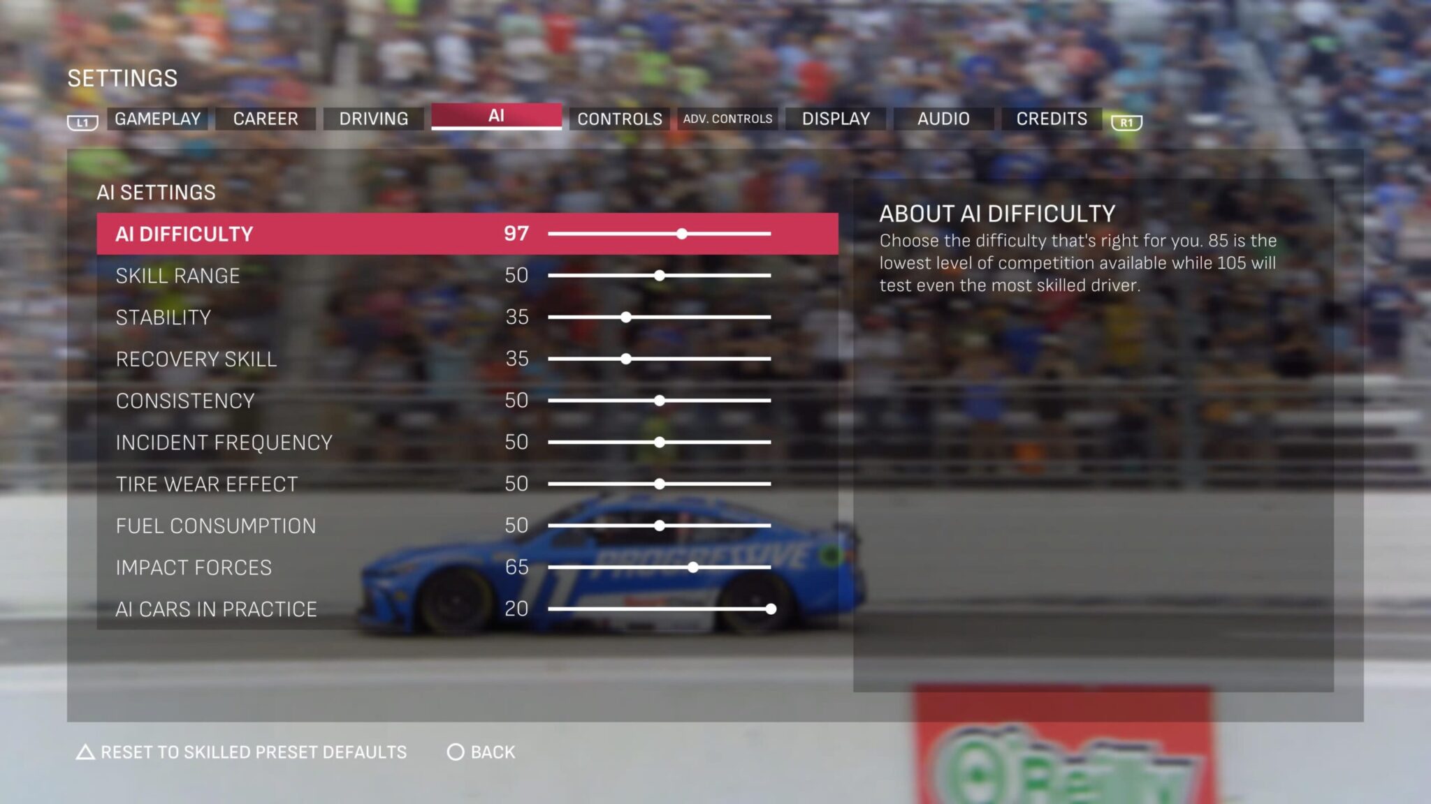 NASCAR 25 Guide for Understanding In-Game Settings – The Daily Downforce